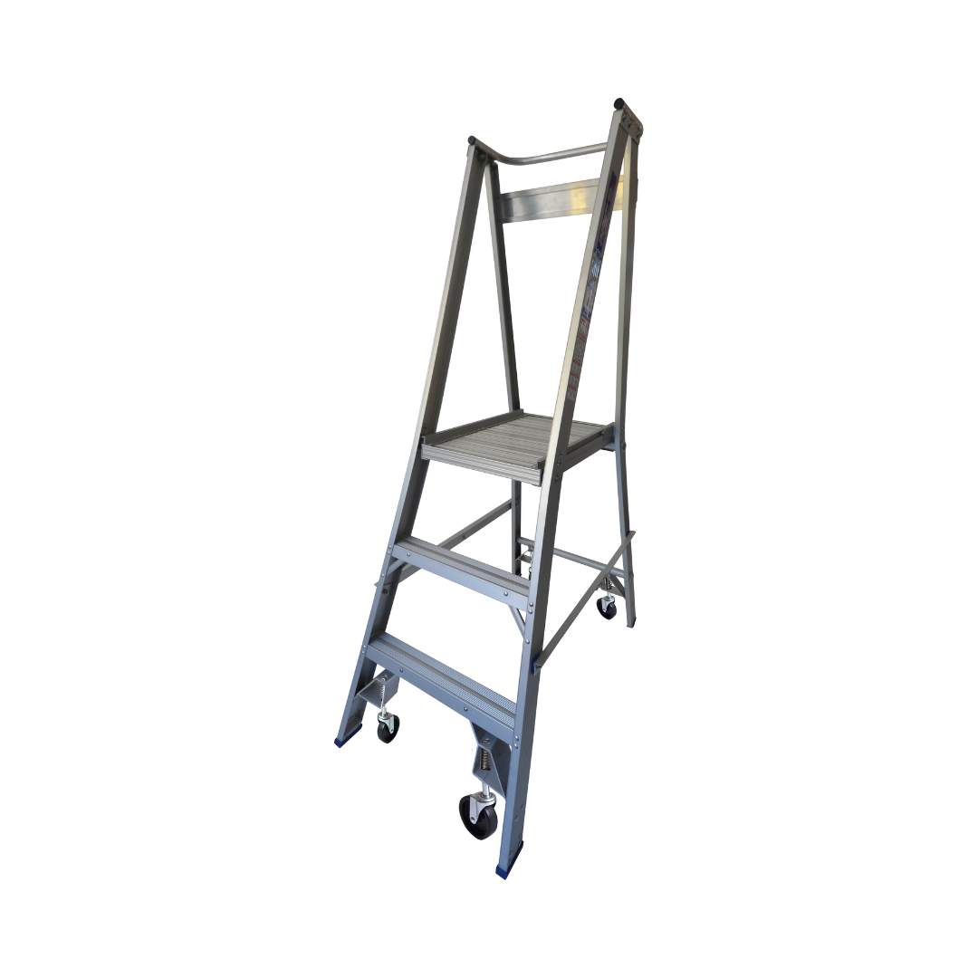 12 Step Aluminium Platform Ladders – The Trolley Shop