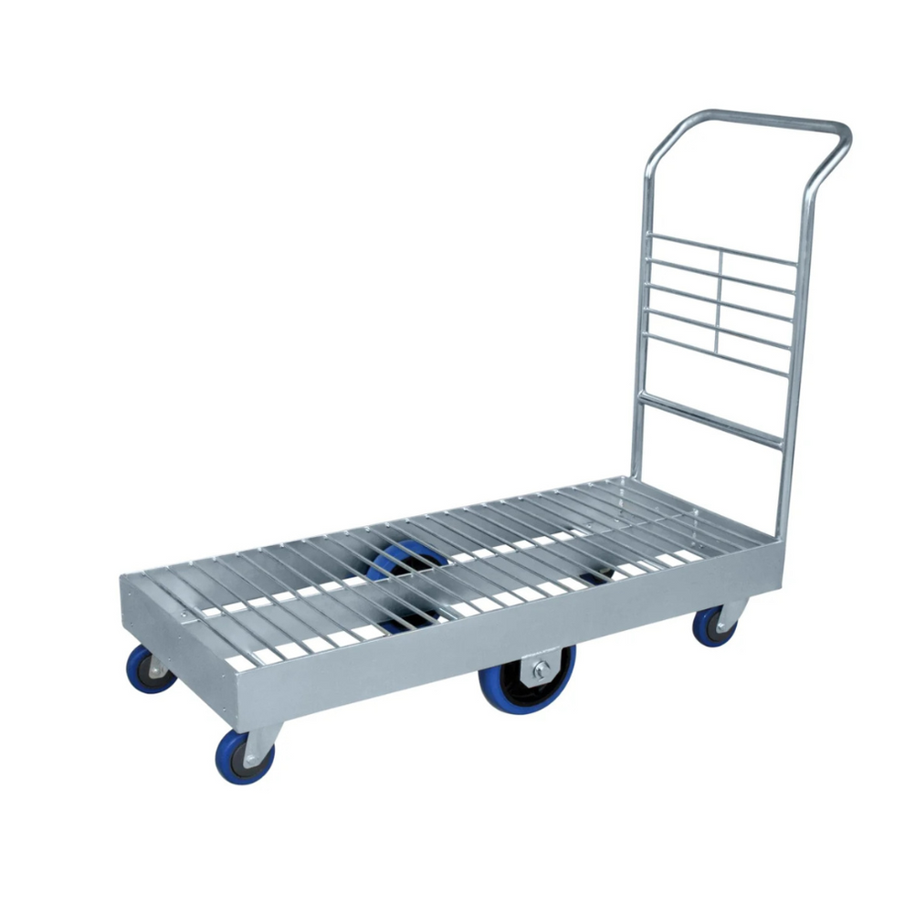 Flatbed Wire Stock Trolley - Small Single Handle – The Trolley Shop